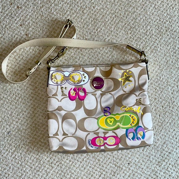 Coach | Bags | Nwot Coach Unique Multicolored Y2k Satchel Shoulder Bag ...